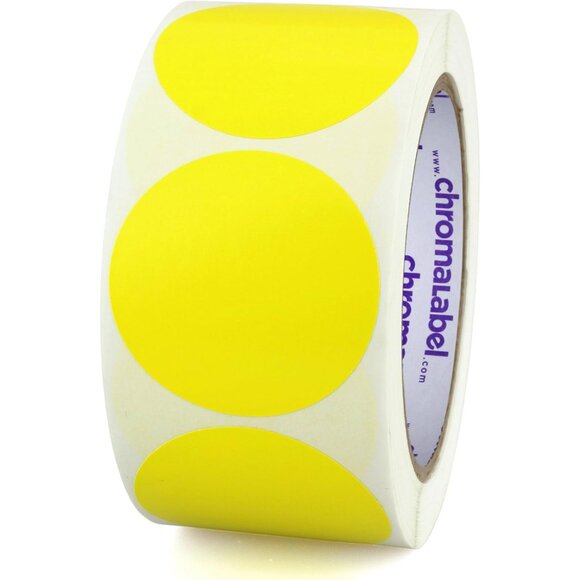 Other | 2 Inch Colorcode Dot Labels 50roll Yellow | Poshmark